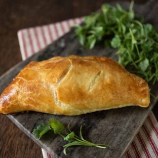 British Cheese and Onion Pasty - Culinary Ginger