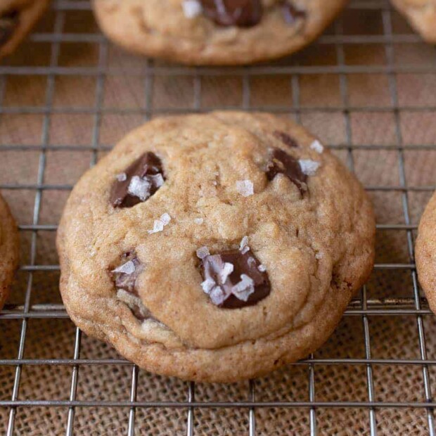 Chocolate Chunk Cookies with Sea Salt