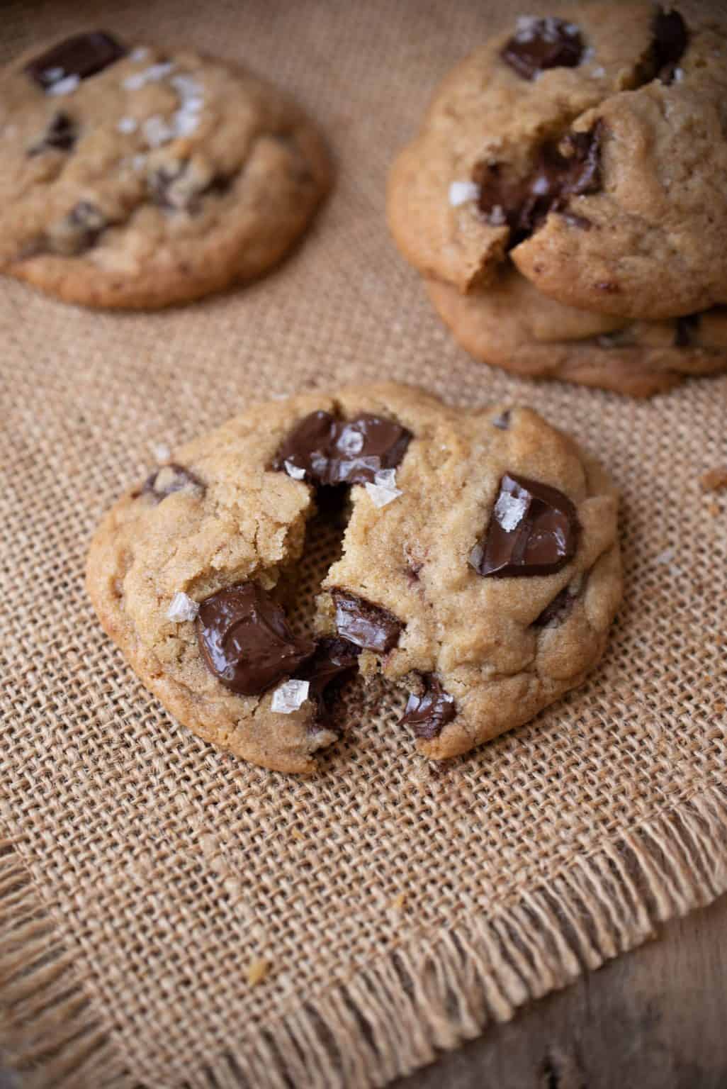 Chocolate Chunk Cookies with Sea Salt