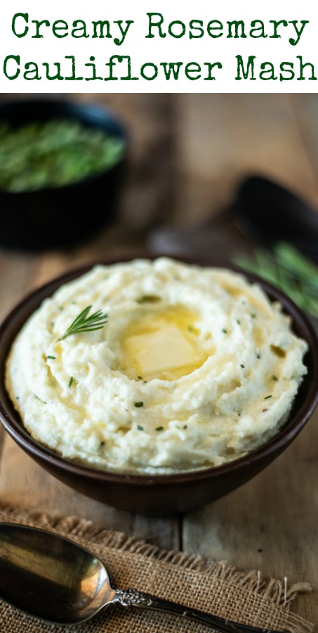Creamy Rosemary Cauliflower Mash - Culinary Ginger