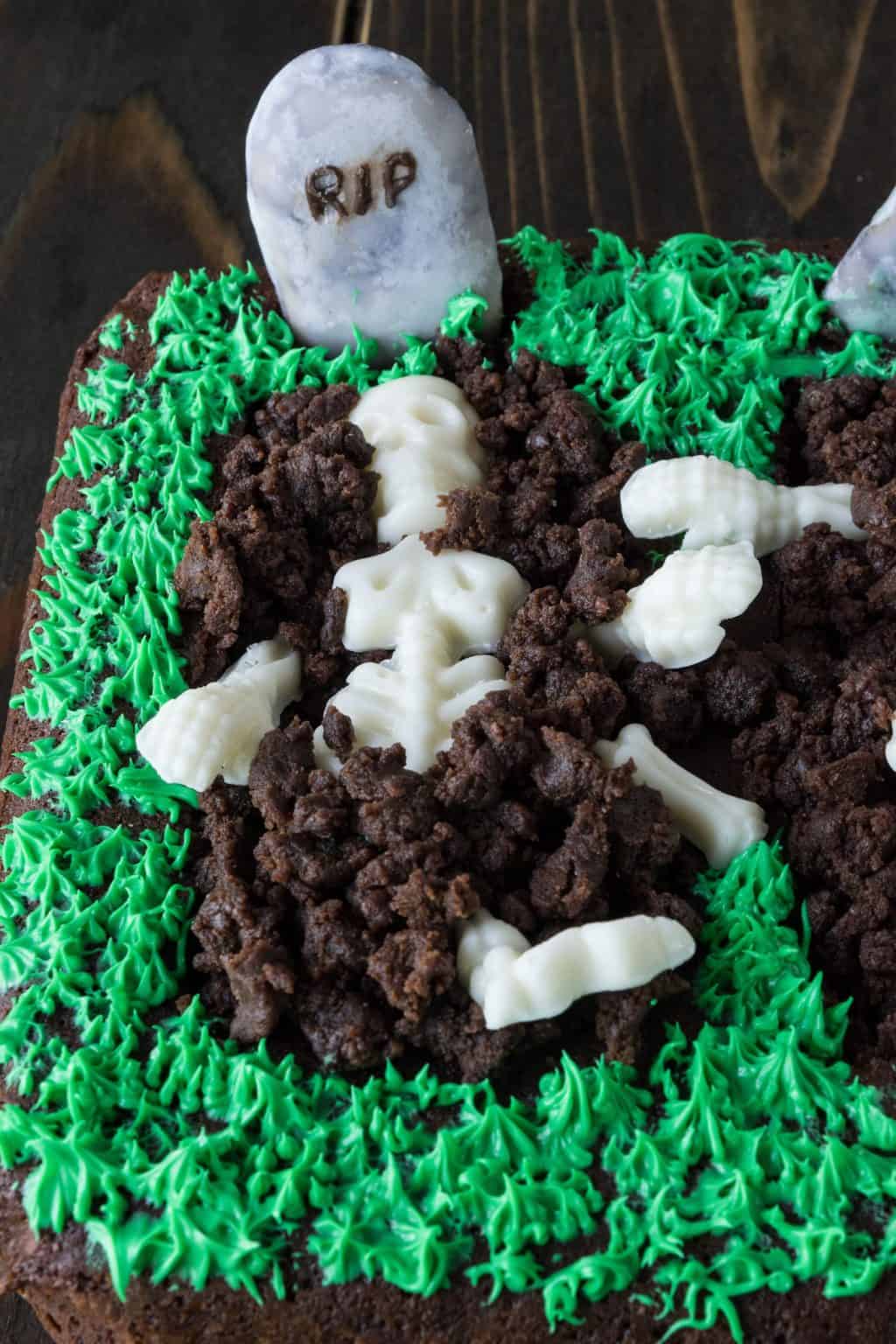 Halloween Brownie Graveyard - Culinary Ginger