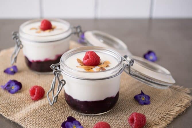 Homemade Fruit on the Bottom Yogurt