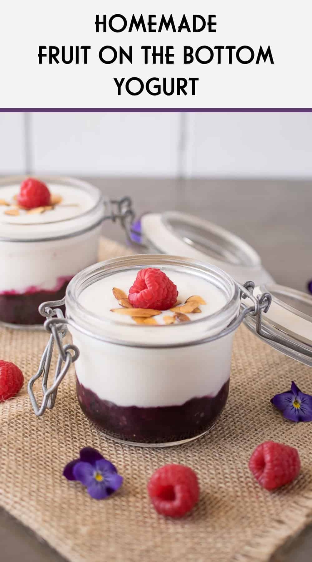Homemade Fruit on the Bottom Yogurt