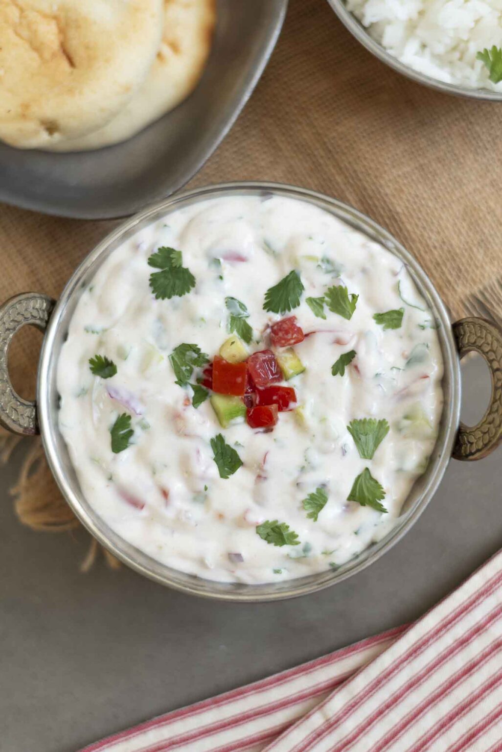 Indian Tomato Cucumber Raita