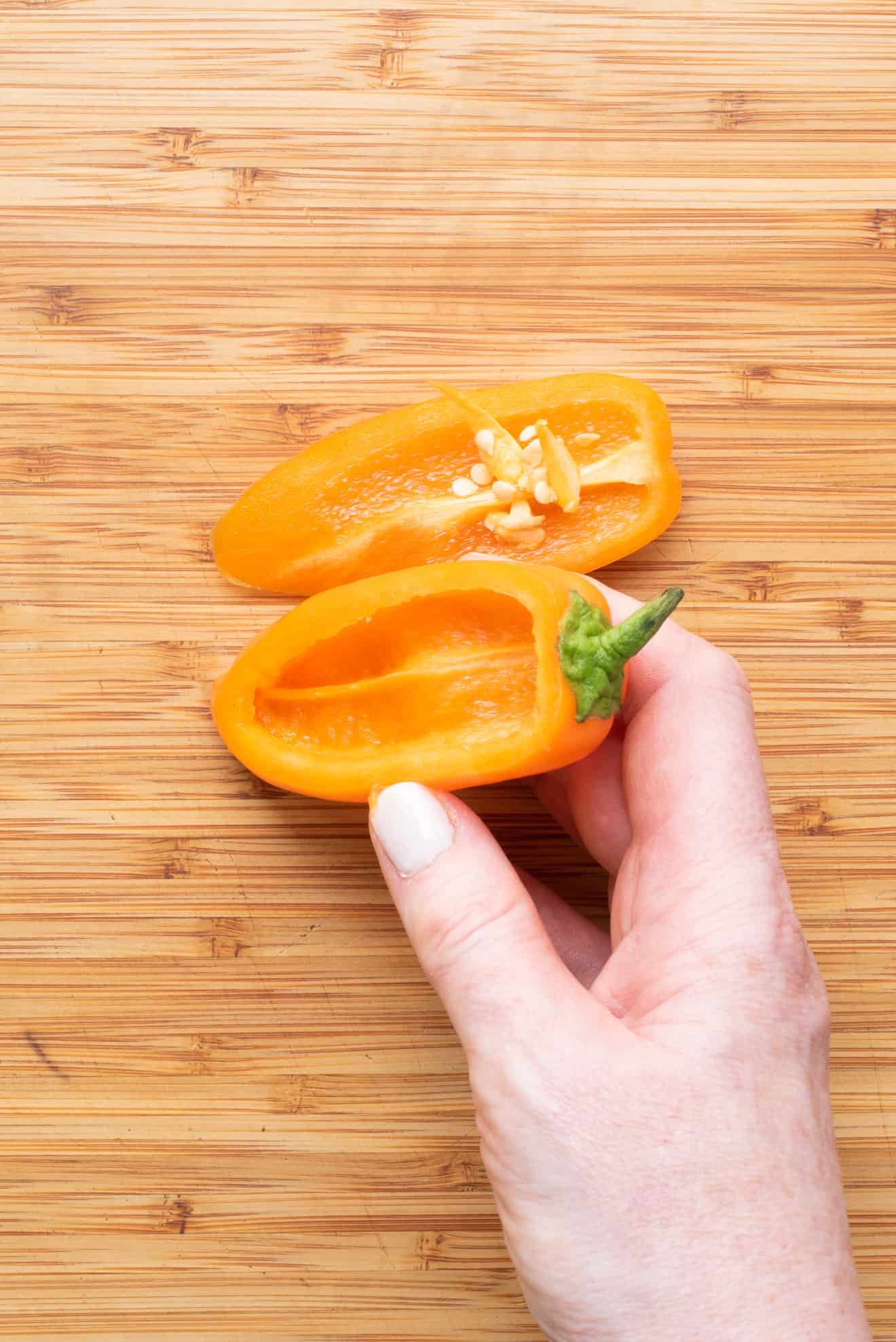 Spicy Blue Cheese Mini Sweet Peppers