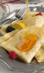 Traditional British Pancakes for Shrove Tuesday (Pancake Day)
